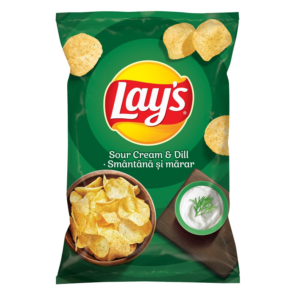 Lay's | Chips cu gust de smantana si marar 200g | Mega-image