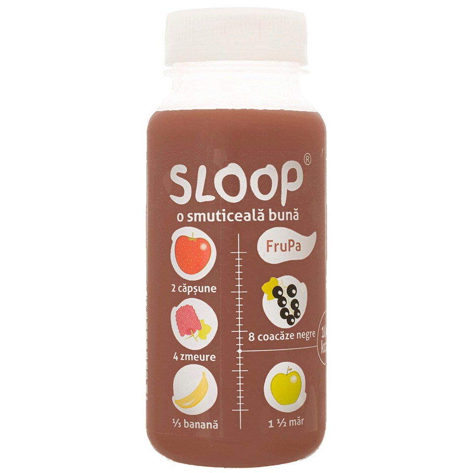 Sloop | Smoothie cu capsuni, zmeura, banana, coacaze negre si mar 200ml ...