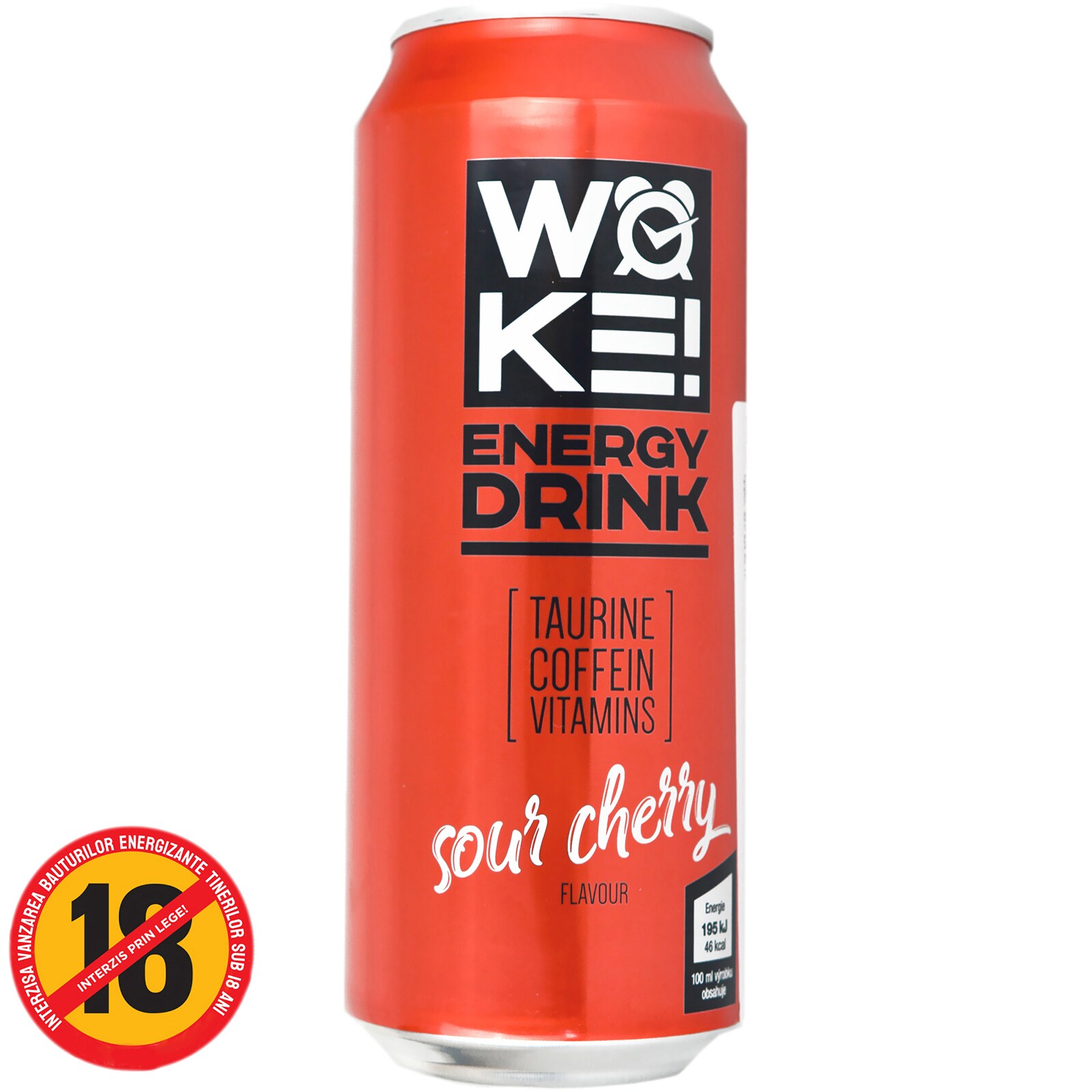 WOKE | Energizant aroma cirese 500ml | Mega-image