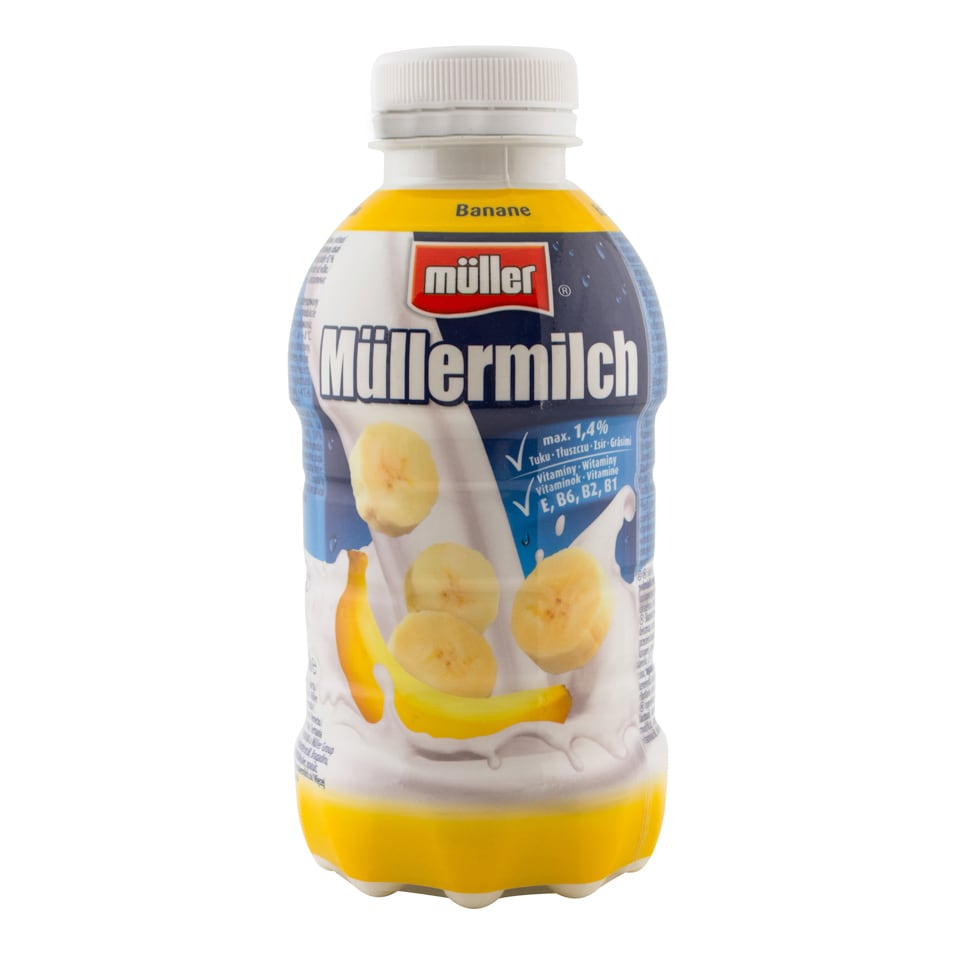 Muller | Bautura lactata pasteurizata cu gust de banane 1.4% grasime ...