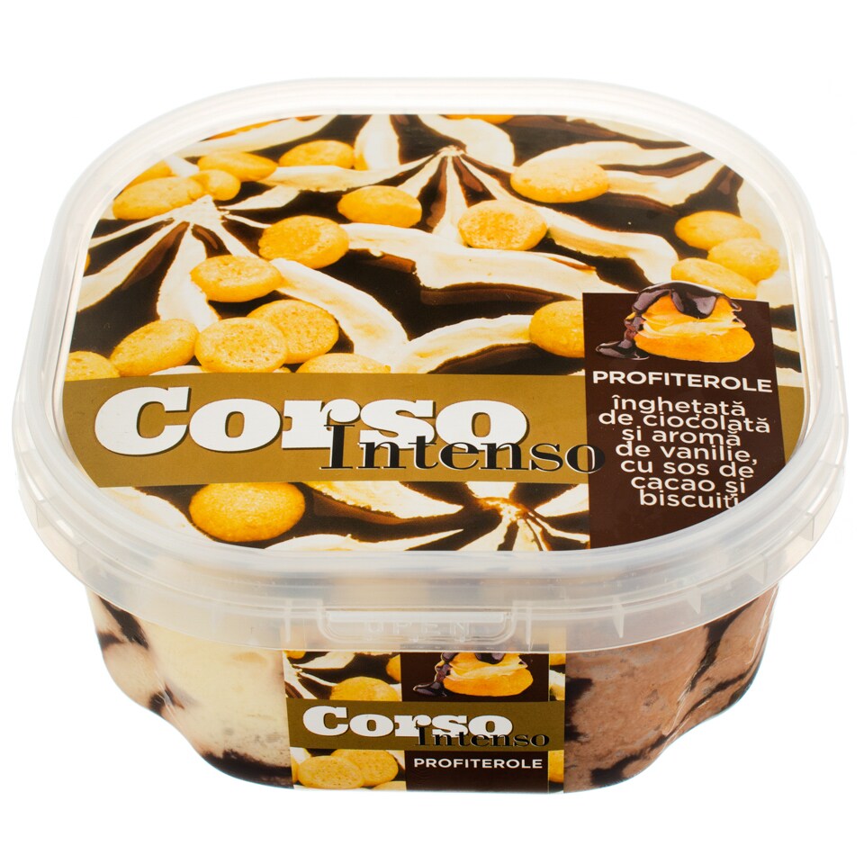 Corso | Intenso | Inghetata profiterol 500ml | Mega-image