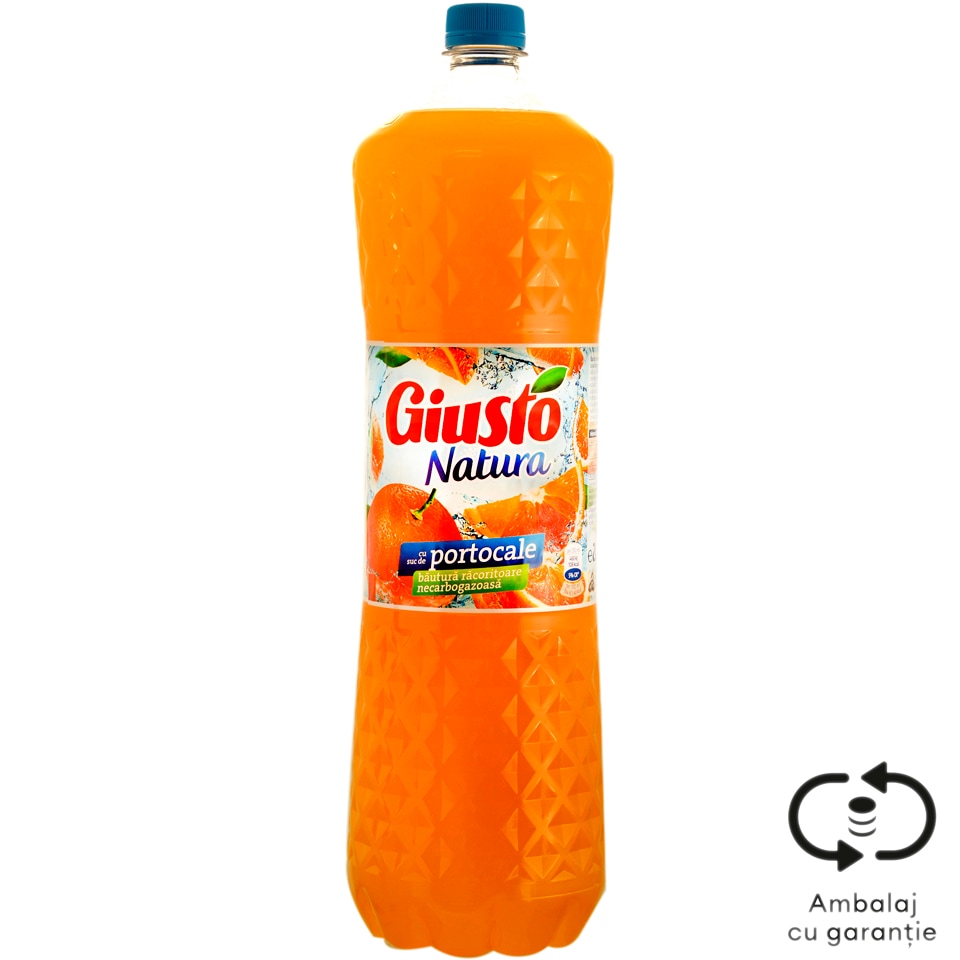 Giusto | Natura | Bautura racoritoare carbogazoasa cu suc de portocale ...