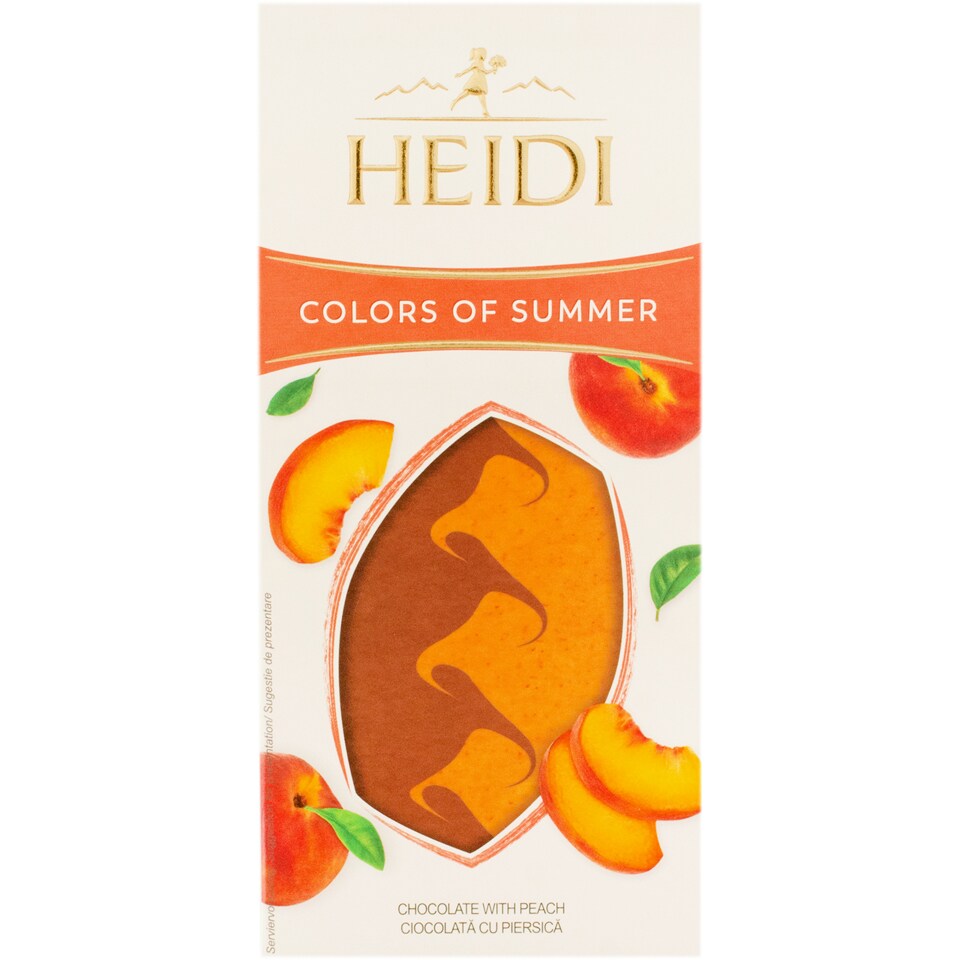 Heidi | Ciocolata cu piersici 80g | Mega-image