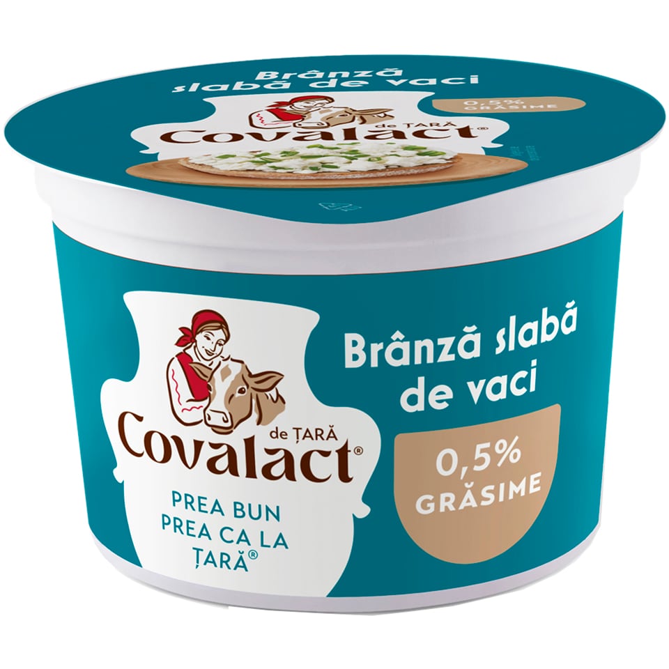 Covalact de Tara | Branza slaba de vaci 0.5% grasime 200g | Mega-image