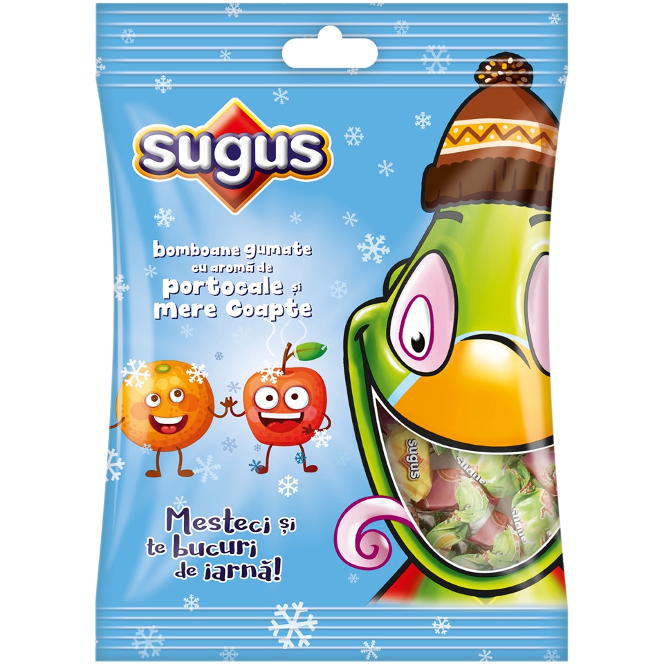 Sugus | Bomboane gumate cu arome de portocale, mere coapte si caramele ...