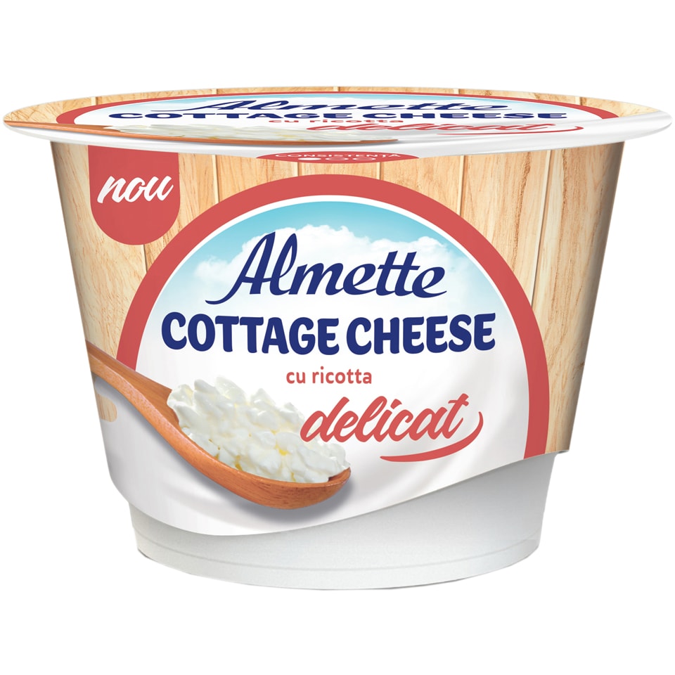 Almette | Branza cottage cu ricotta 165g | Mega-image