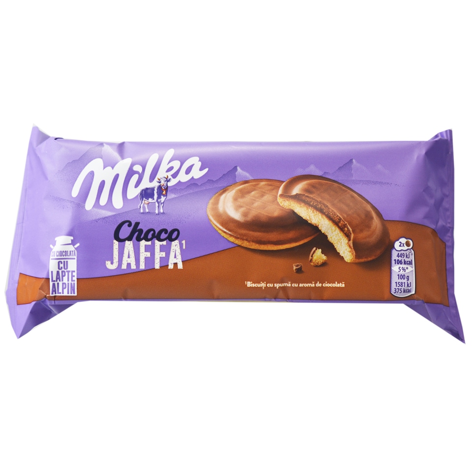 Milka | ChocoJaffa | Biscuiti Choco Jaffa 128g | Mega-image