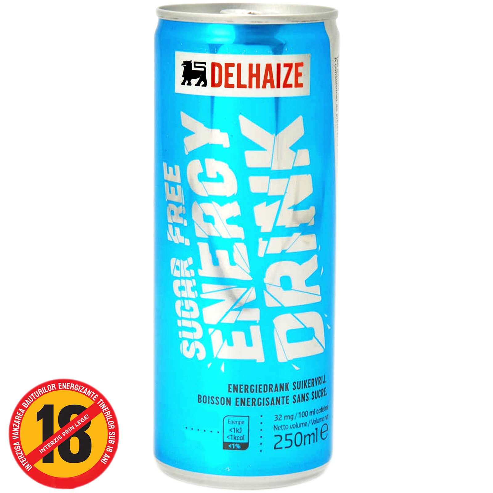 Delhaize | Bautura energizanta fara zahar 250ml | Mega-image
