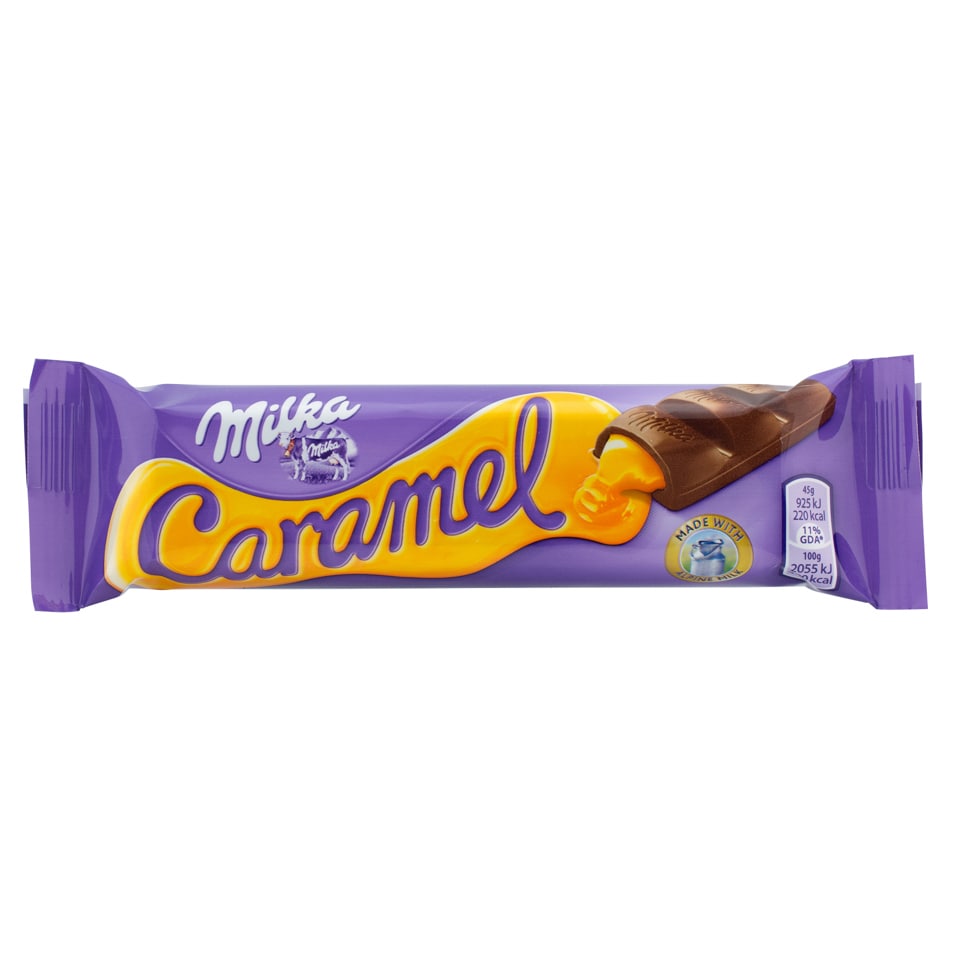 Milka | Baton de ciocolata cu caramel 45g | Mega-image