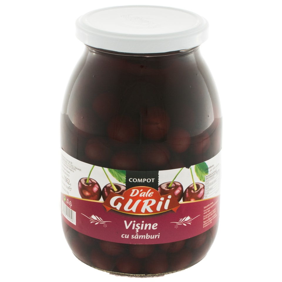 D'ale Gurii | Compot de visine 1020g | Mega-image