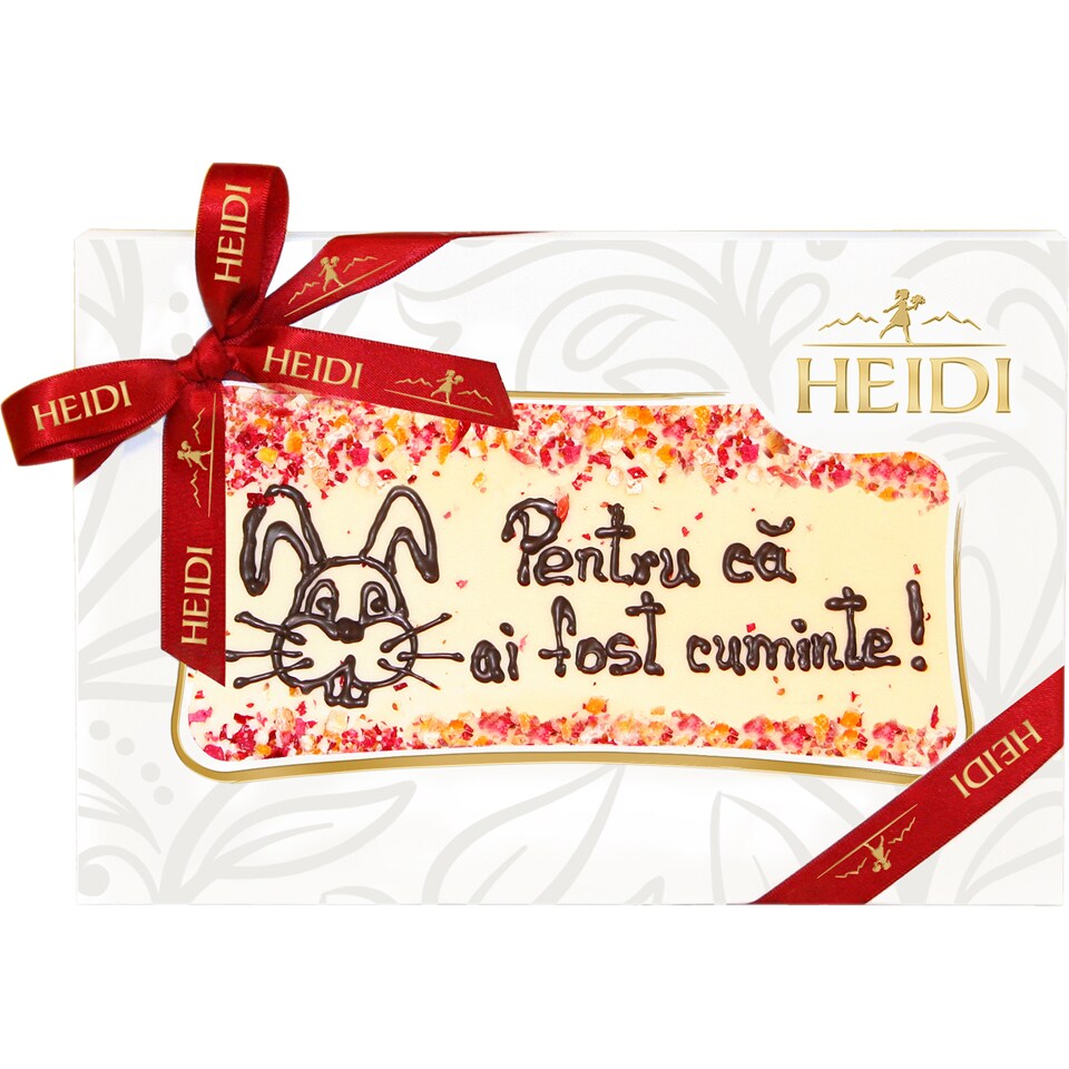 Heidi | Ciocolata alba cu mesaj 100g | Mega-image