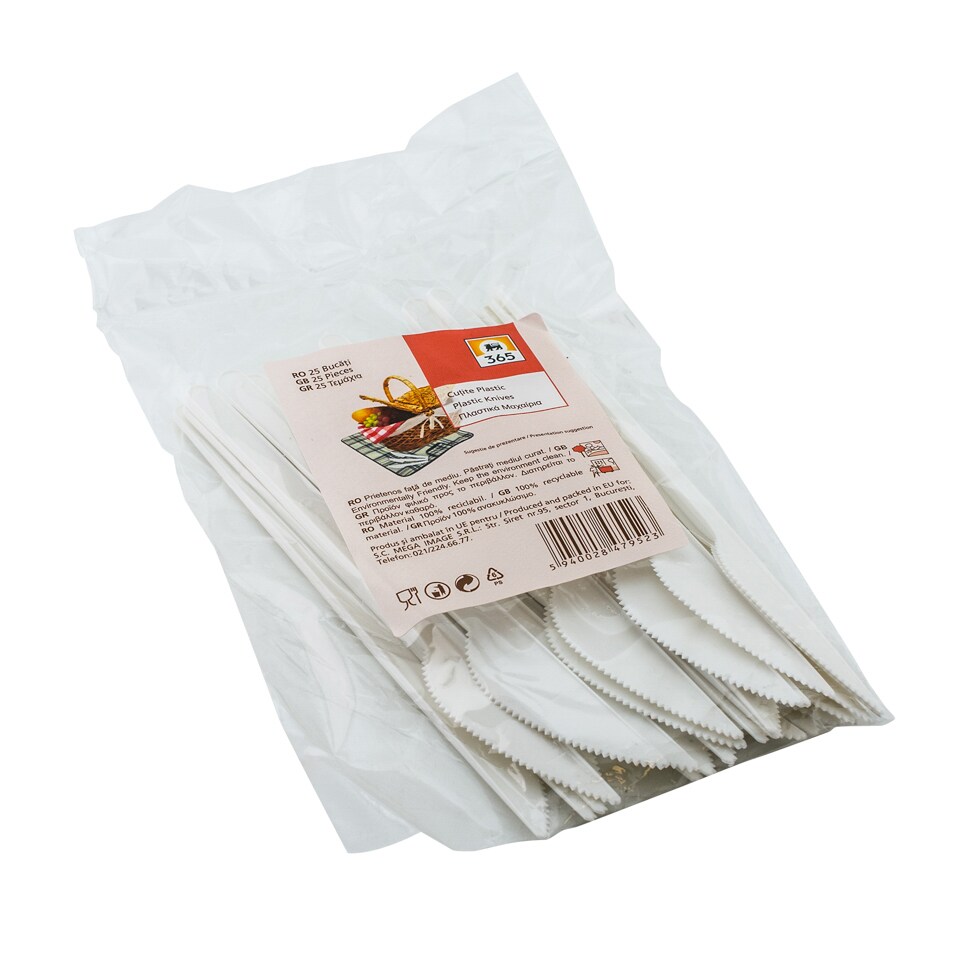 365 | Cutite din plastic 25 bucati | Mega-image