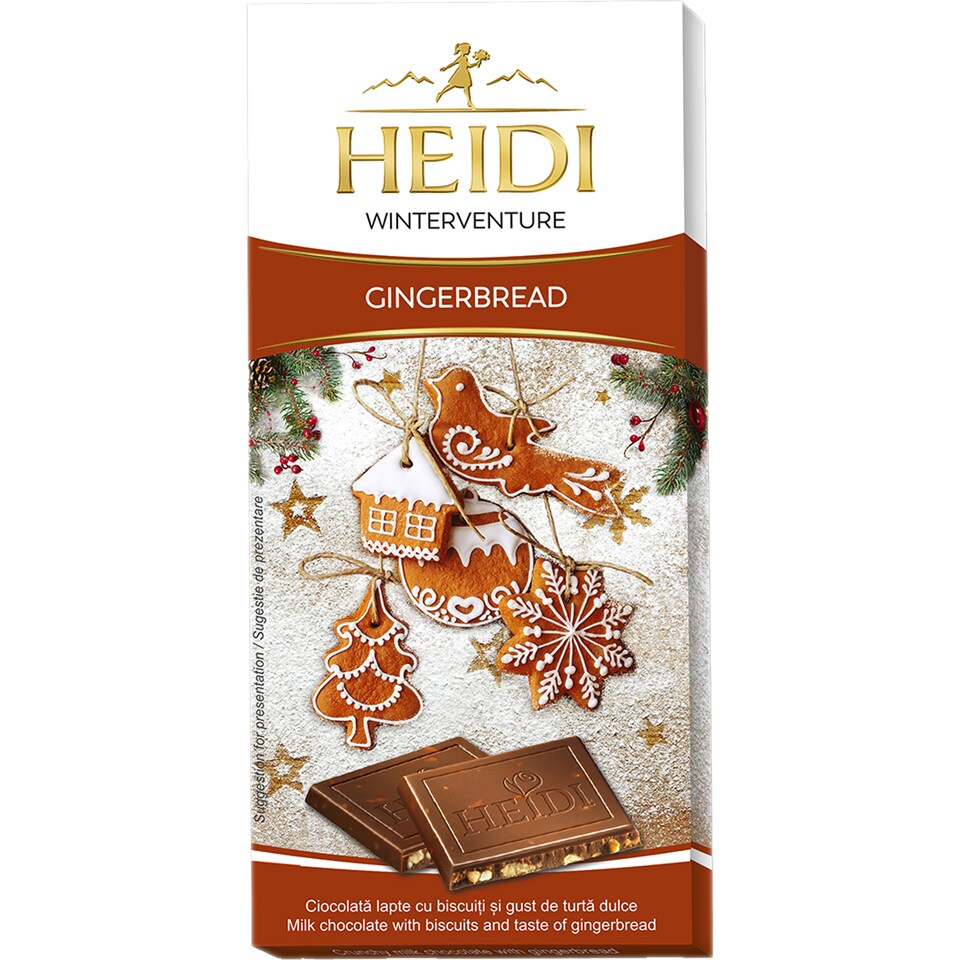Heidi | Ciocolata cu biscuiti si gust de turta dulce 90g | Mega-image