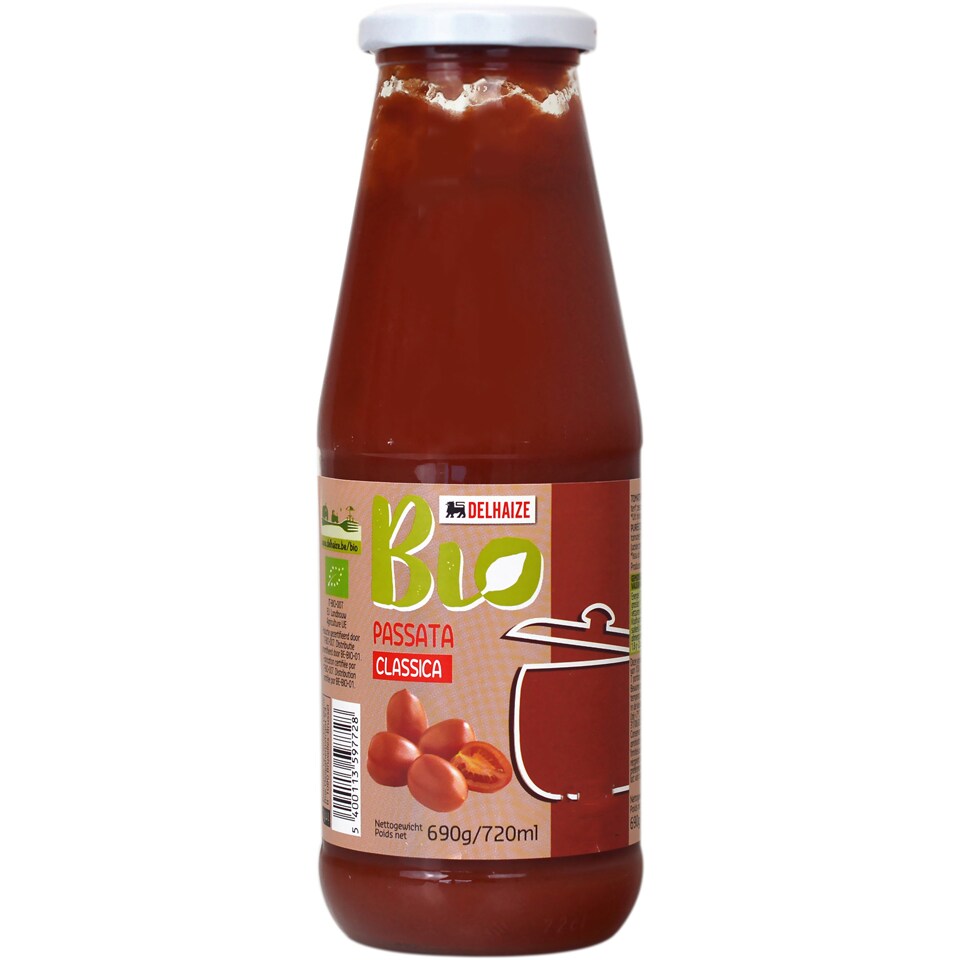 Delhaize Bio | Passata bio Clasica 690g | Mega-image