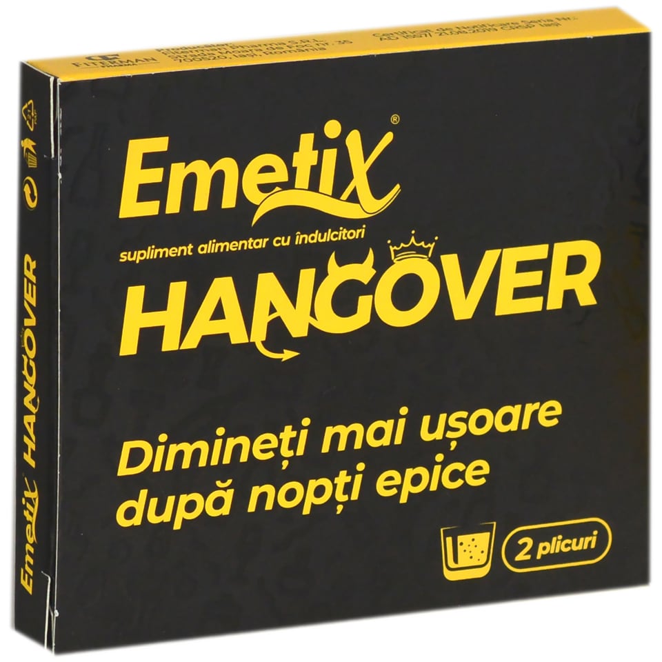 Emetix | Supliment alimentar Emetix Hangover | Mega-image