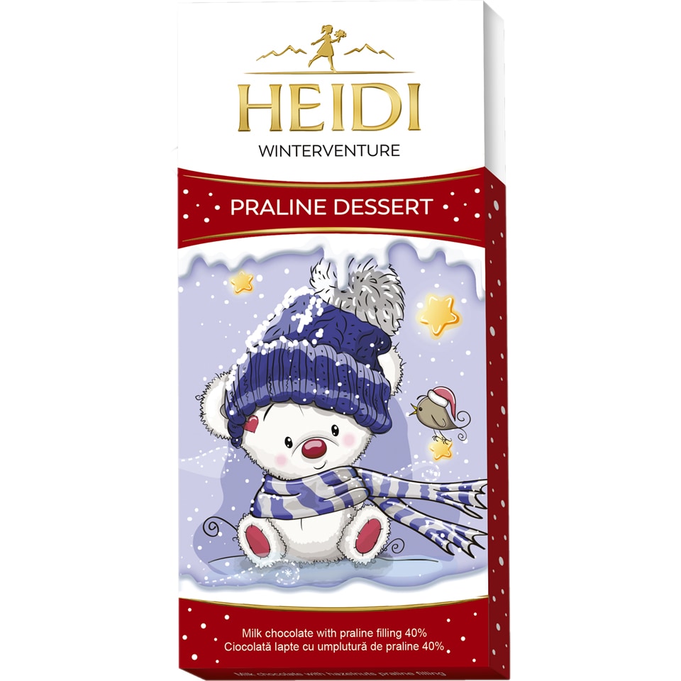 Heidi | Ciocolata cu lapte cu umplutura de praline Ursulet 100g | Mega ...
