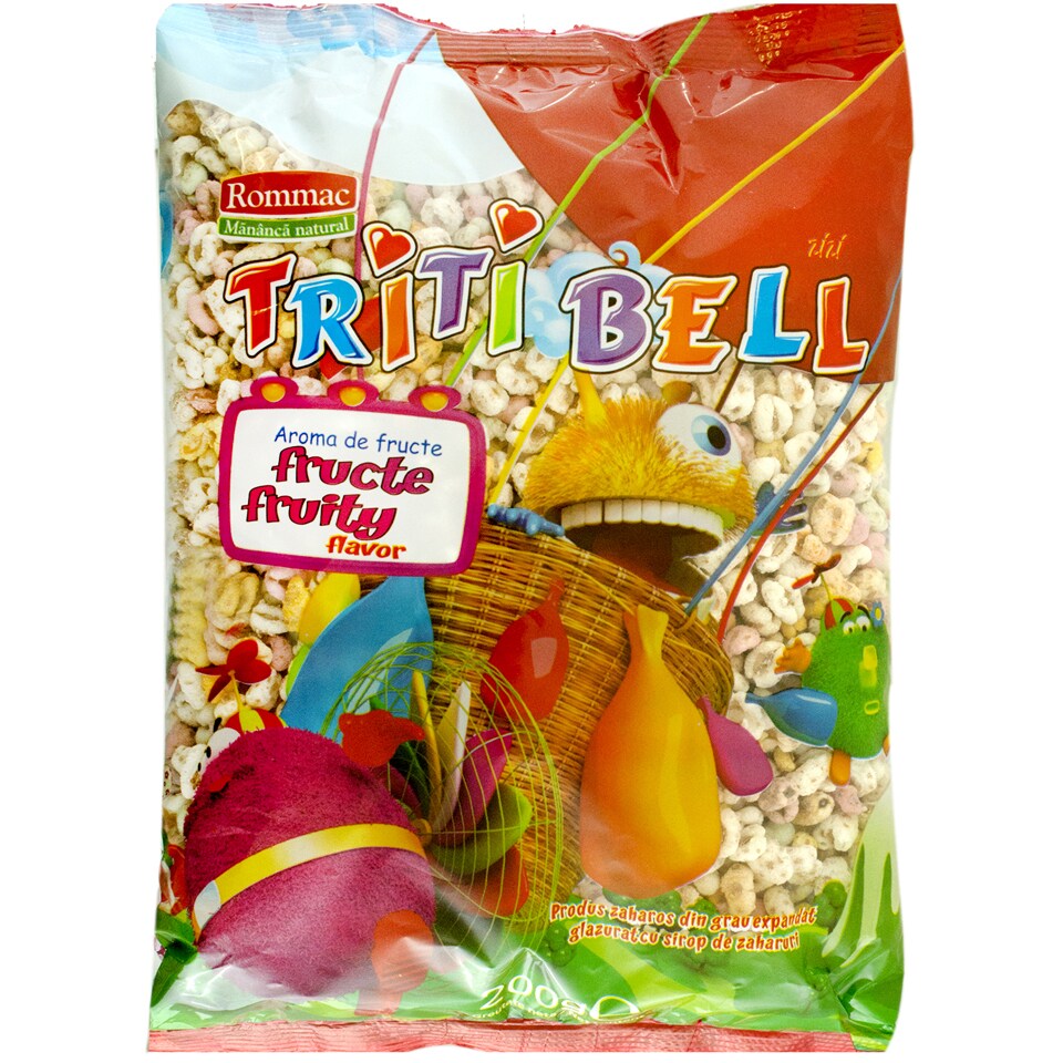 Triti Bell | Produs din grau expandat cu aroma de fructe 200g | Mega-image