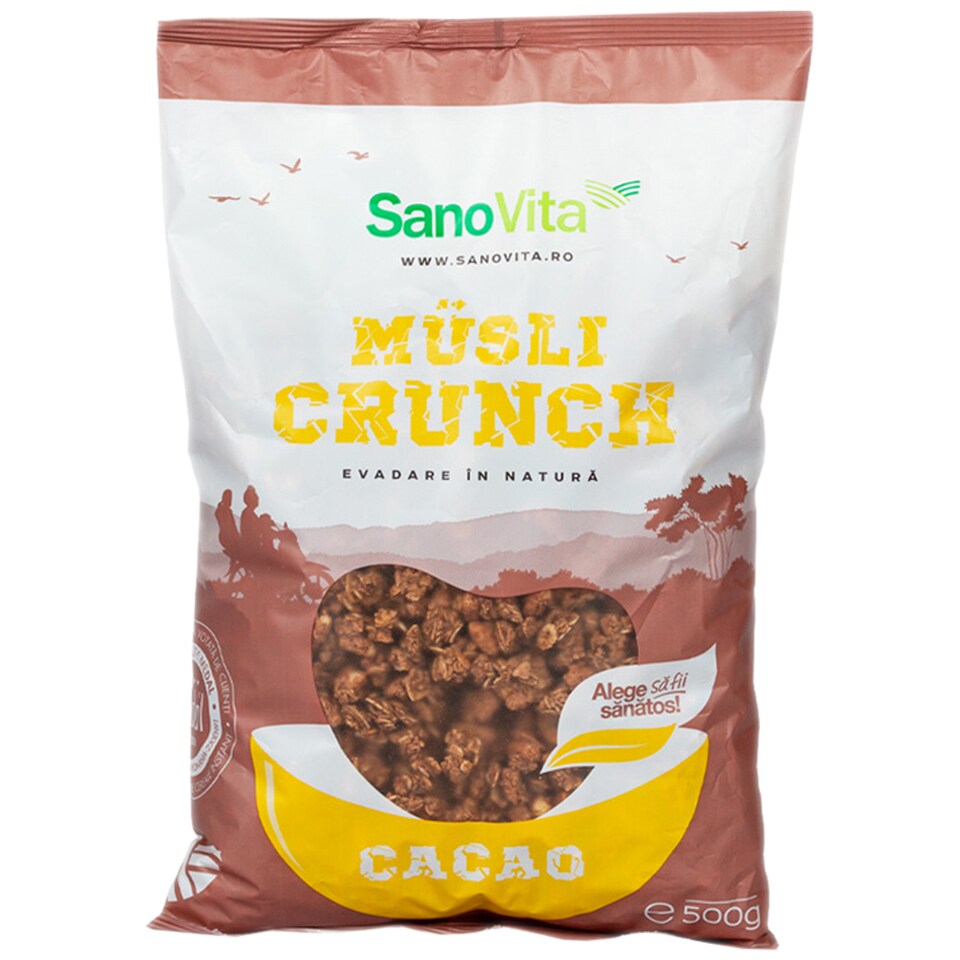 Sano Vita | Musli crunch cu cacao 500g | Mega-image