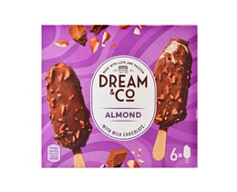 Dream&Co | Inghetata cu vanilie cu ciocolata cu lapte si migdale ...