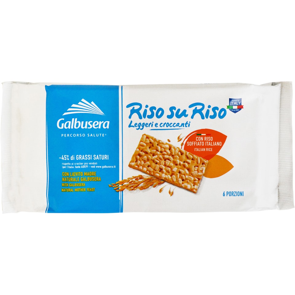 Galbusera | Riso su Riso | CRACKERS cu orez expandat 228g | Mega-image