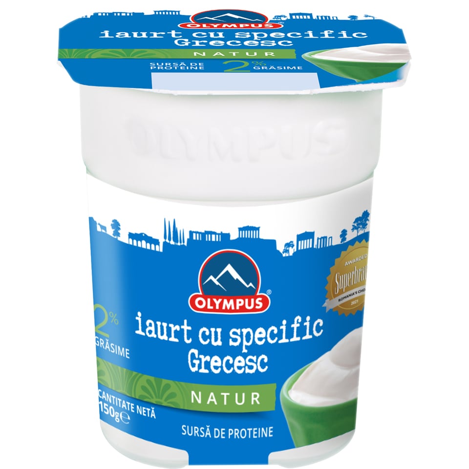 Olympus | Iaurt cu specific grecesc 2% grasime 150g | Mega-image