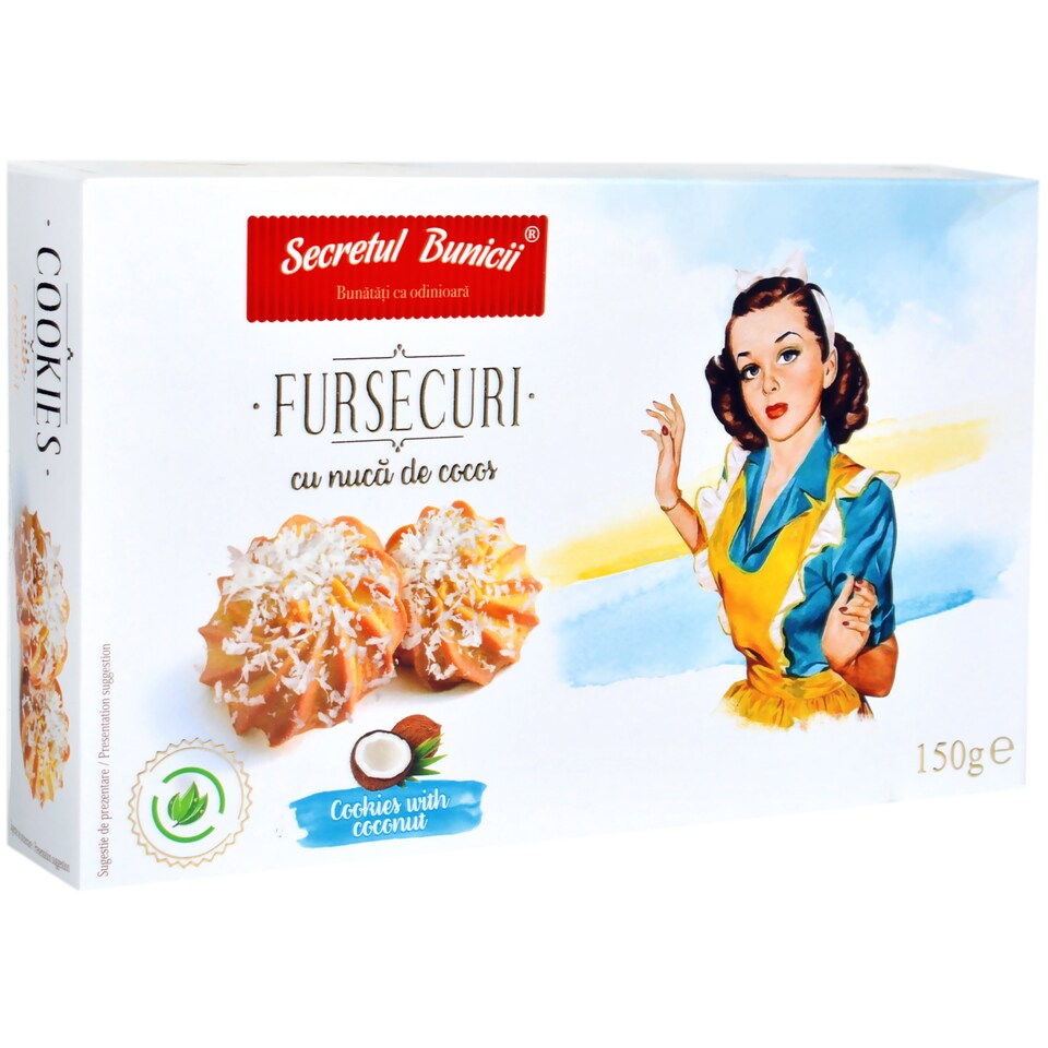 Secretul Bunicii | Fursecuri cu nuca de cocos 150g | Mega-image