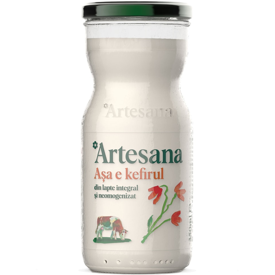 Artesana | Kefir din lapte de vaca min 3.5% grasime 350ml | Mega-image