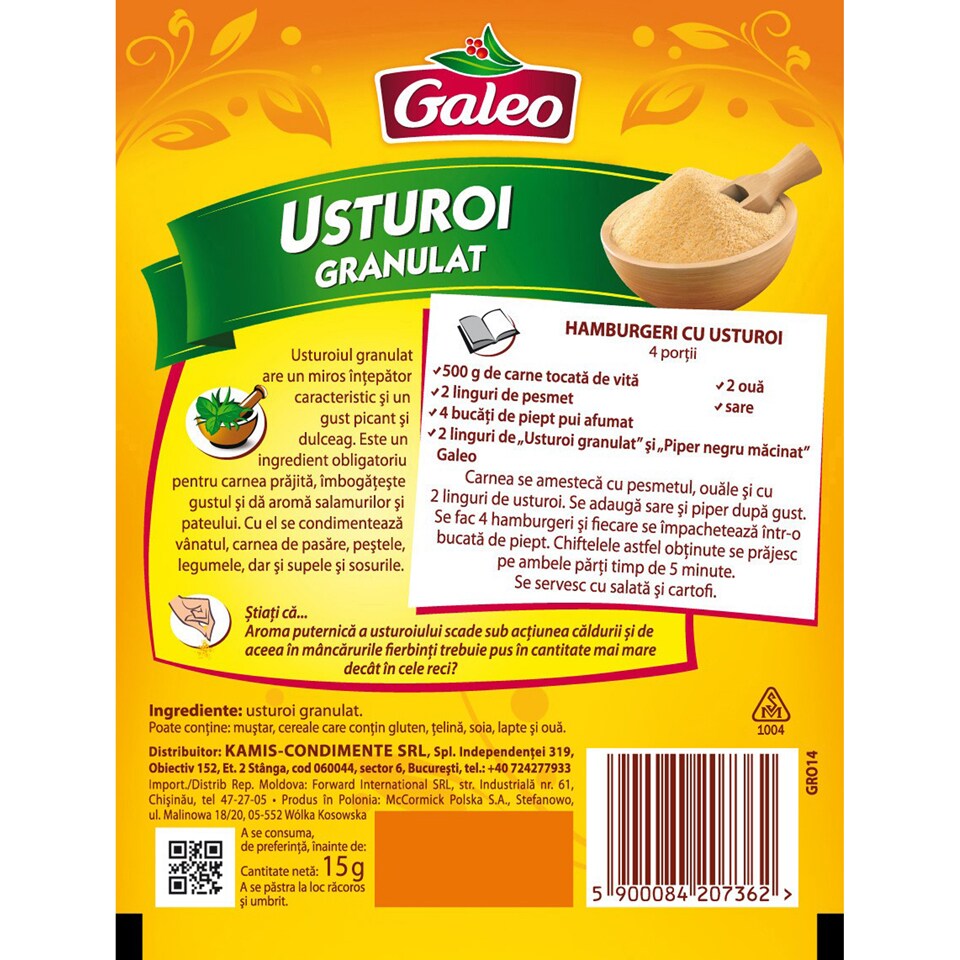 Galeo | Usturoi granulat 15g | Mega-image