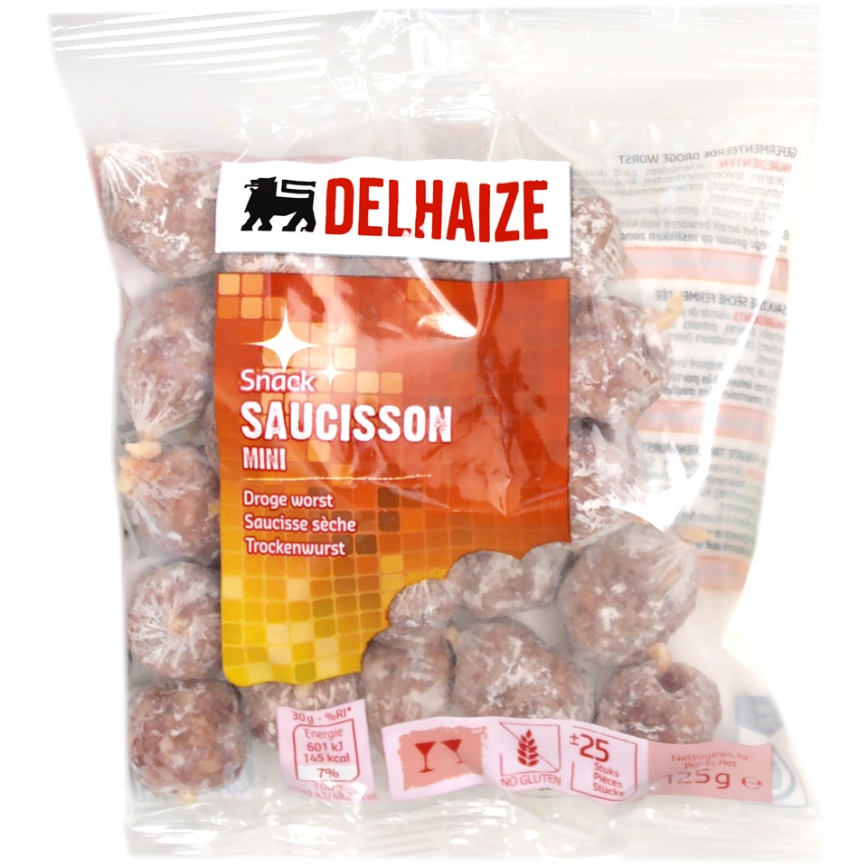 Delhaize | Mini carnati uscati 125g | Mega-image