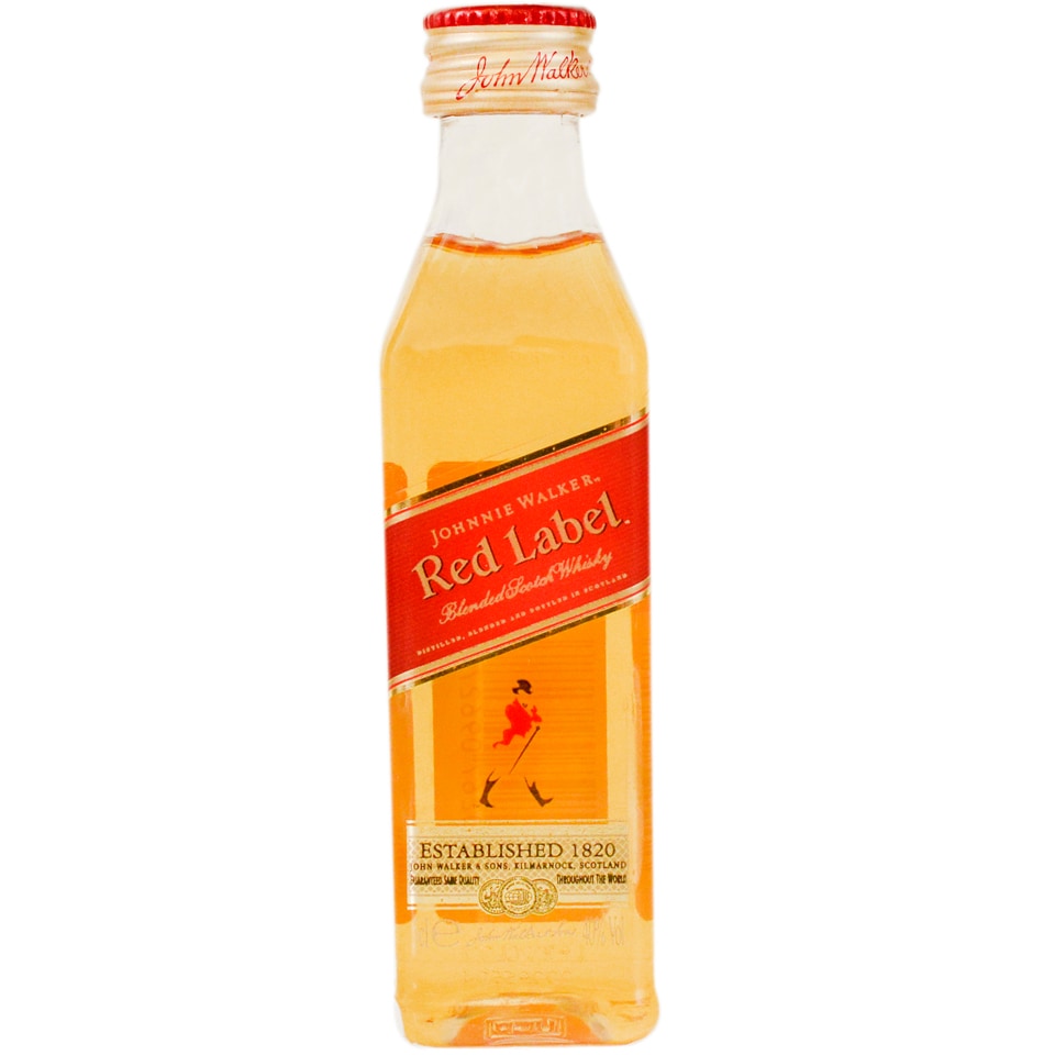 Johnnie Walker | Red Label | Blended Scotch Whisky Miniatura 50ml ...