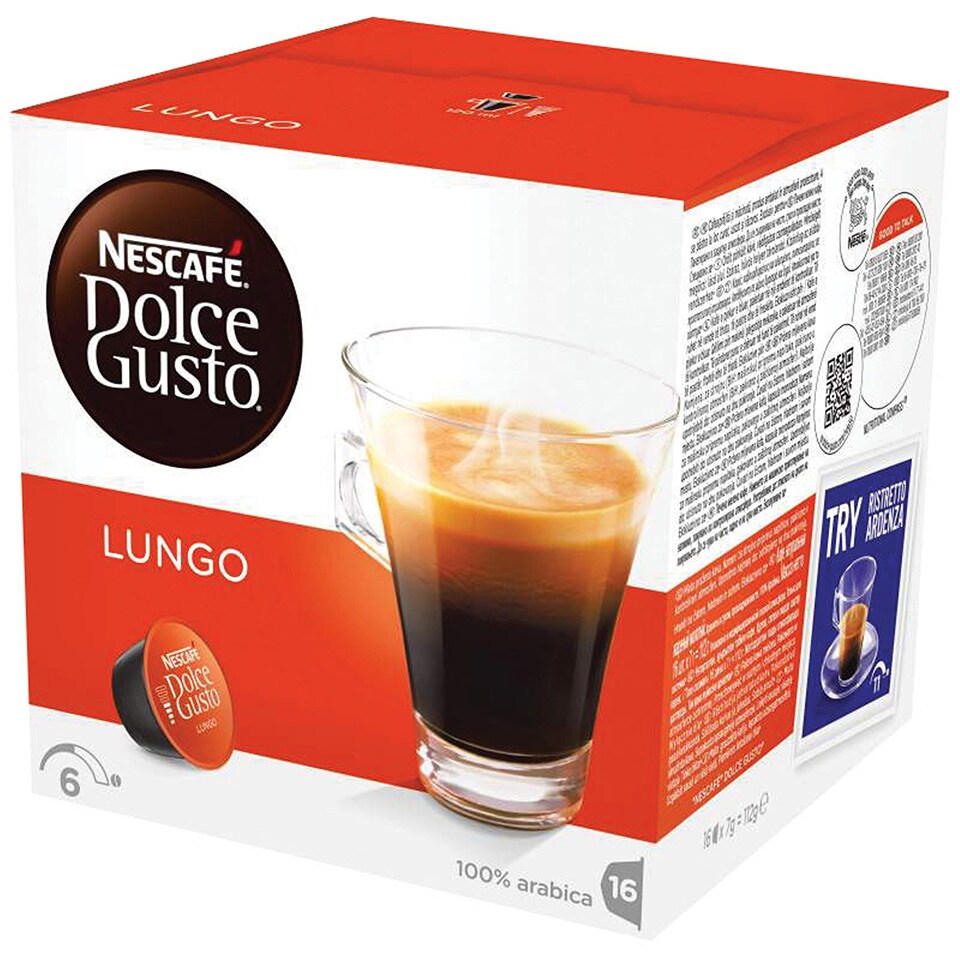 Nescafe | Dolce Gusto | Cafea Lungo 16 capsule 112g | Mega-image