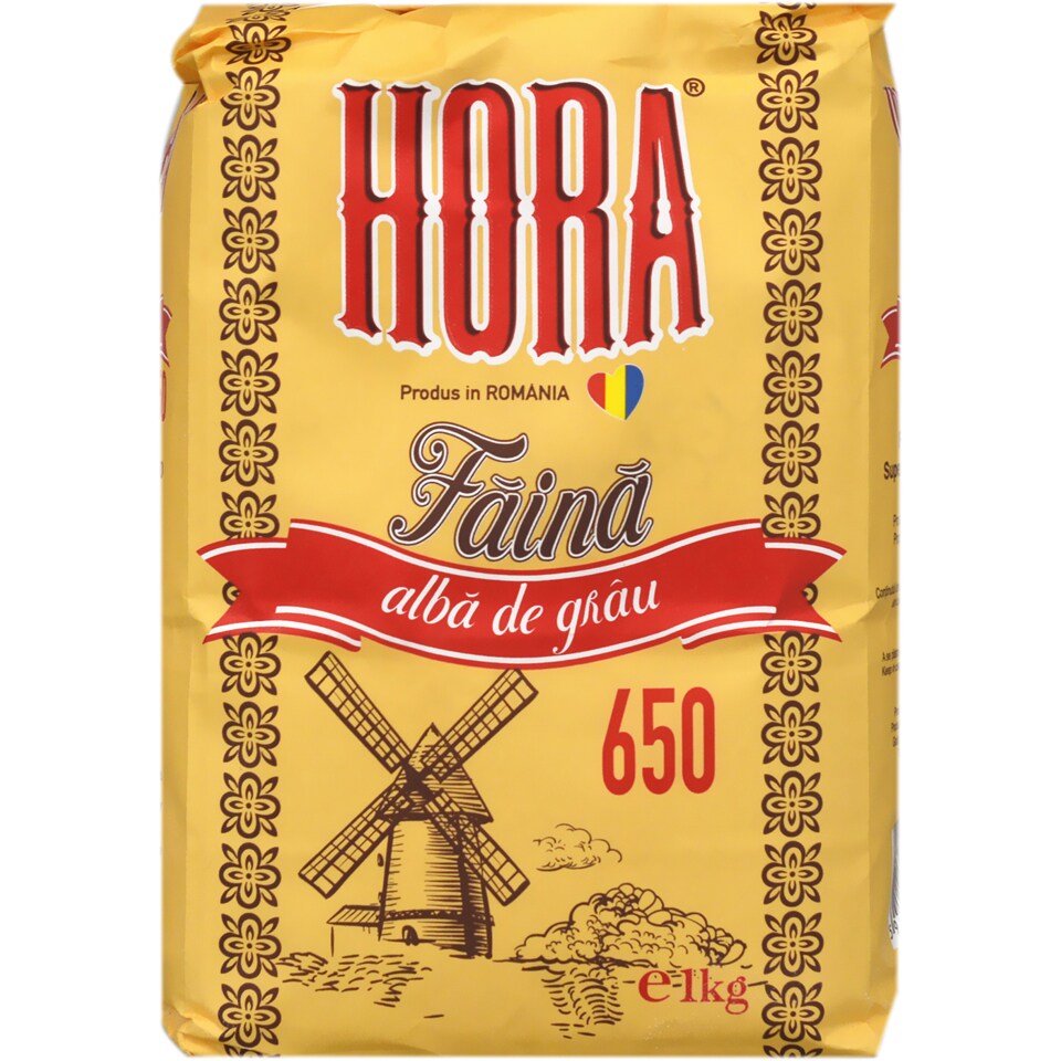 Hora | Faina de grau tip 650 alba 1kg | Mega-image
