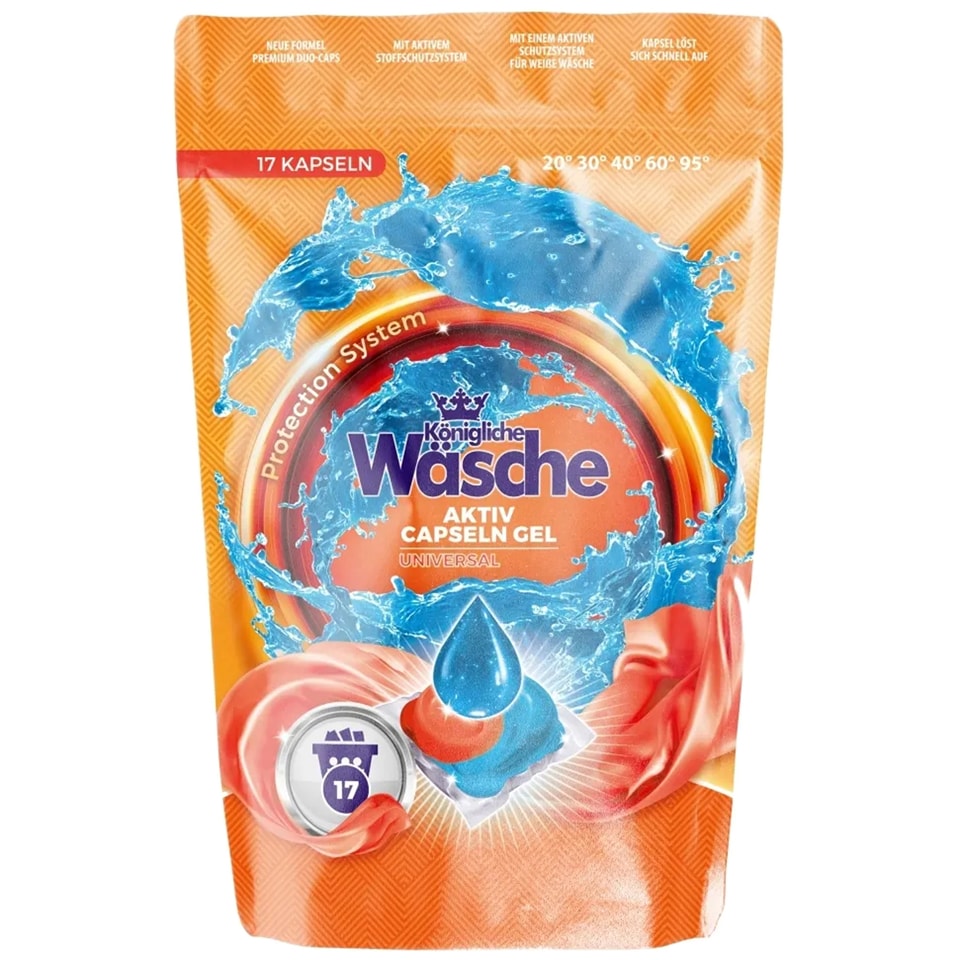 KONIGLICHE WASCHE | Detergent universal 17 capsule | Mega-image