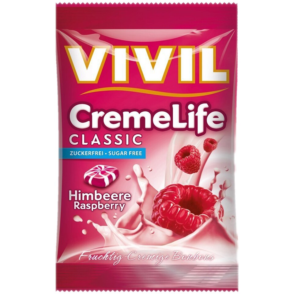 Vivil | Creme Life Classic | Bomboane gust zmeura 110g | Mega-image