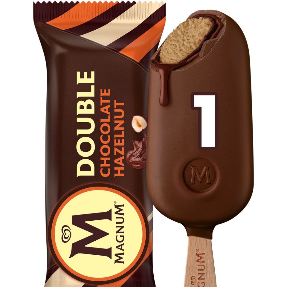 Magnum | Inghetata Double Chocolate Hazelnut 73g | Mega-image