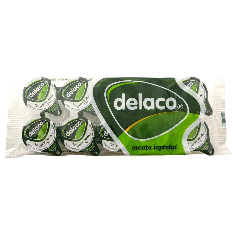 Delaco | Lapte pentru cafea 10 bucati 10x7.5g | Mega-image