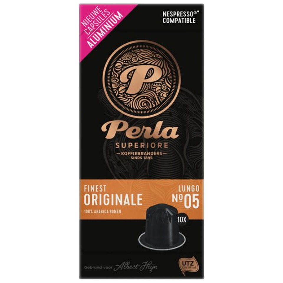 Perla | Superiore | Cafea Superiore 05 Lungo 10 capsule 50g | Mega-image