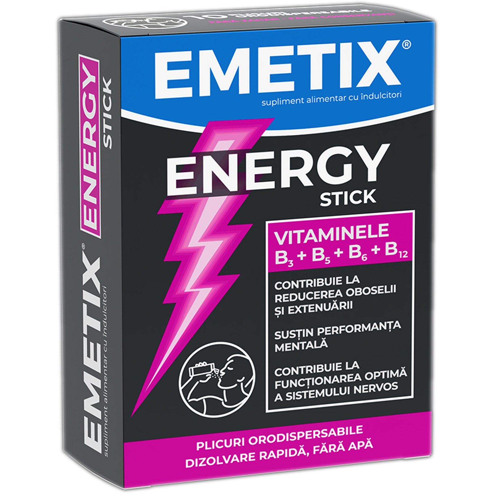 Emetix | Energy Sticks, 10 buc | Mega-image