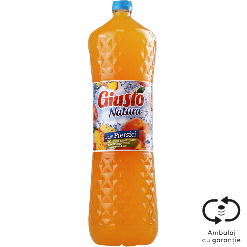 Giusto | Natura | Bautura racoritoare necarbogazoasa cu suc de piersici ...