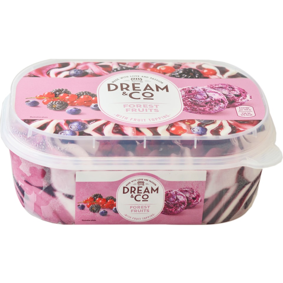 Dream&Co | Inghetata cu fructe de padure 900ml | Mega-image