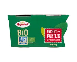 Napolact Bio | Iaurt natural 3.8% 4x140g | Mega-image
