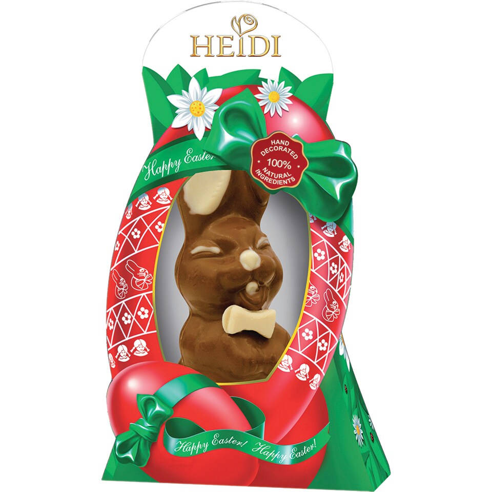 Heidi | Ciocolata cu lapte forma iepuras cu papion 75g | Mega-image