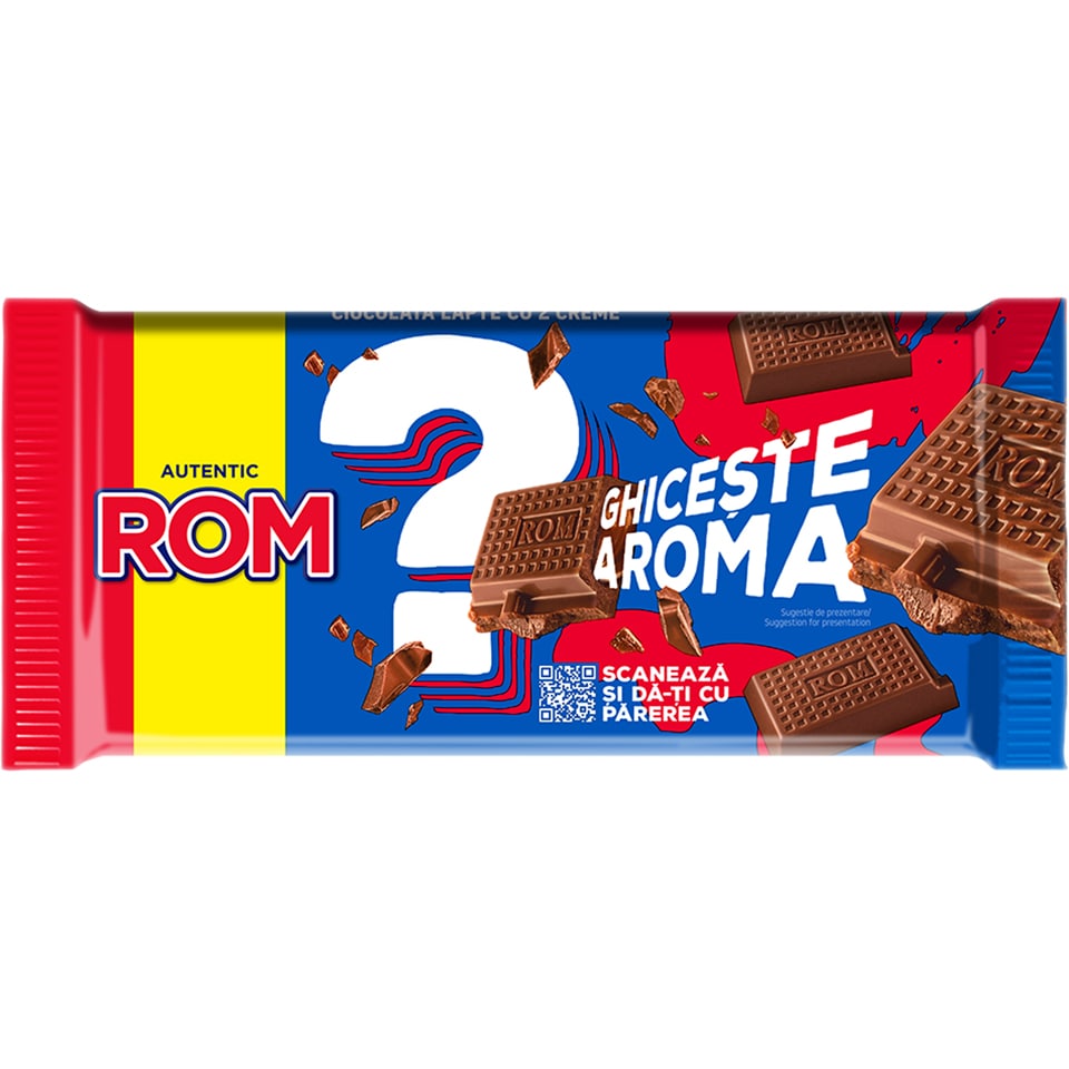 Rom | Ciocolata cu lapte 86.5g | Mega-image