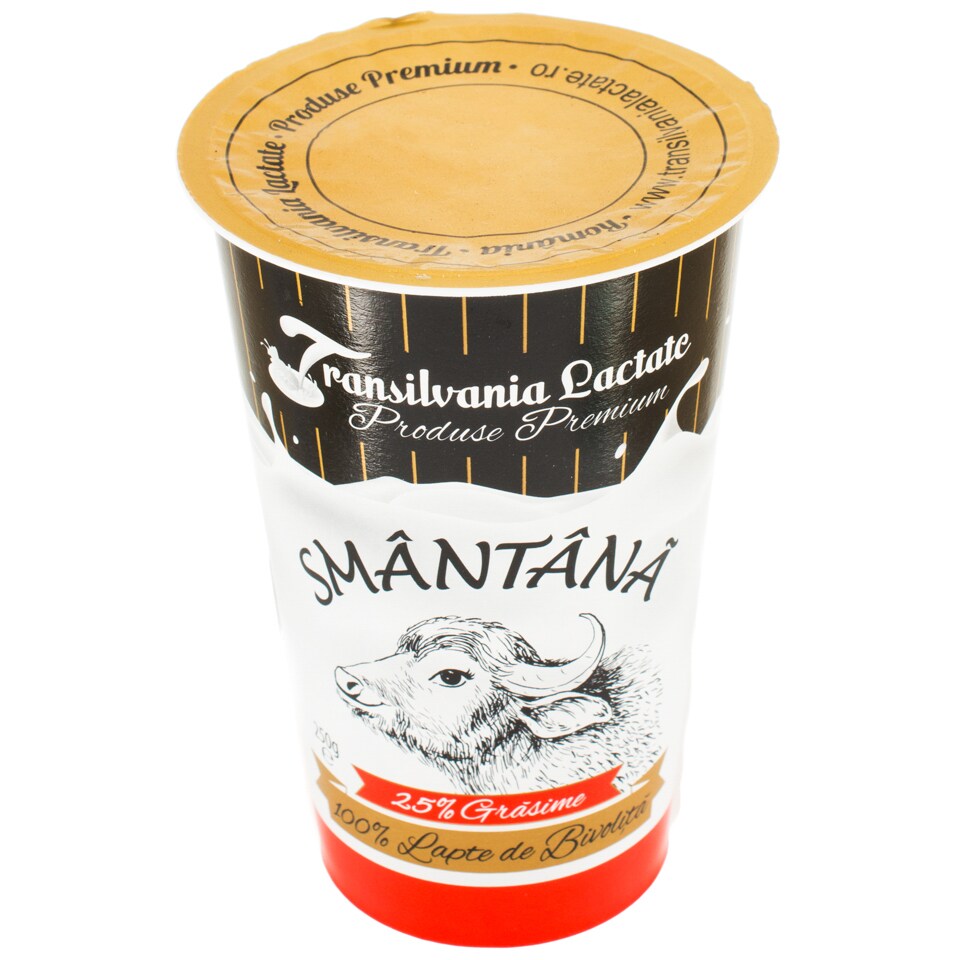 Transilvania Lactate | Smantana din lapte de bivolita cu 25% grasime ...