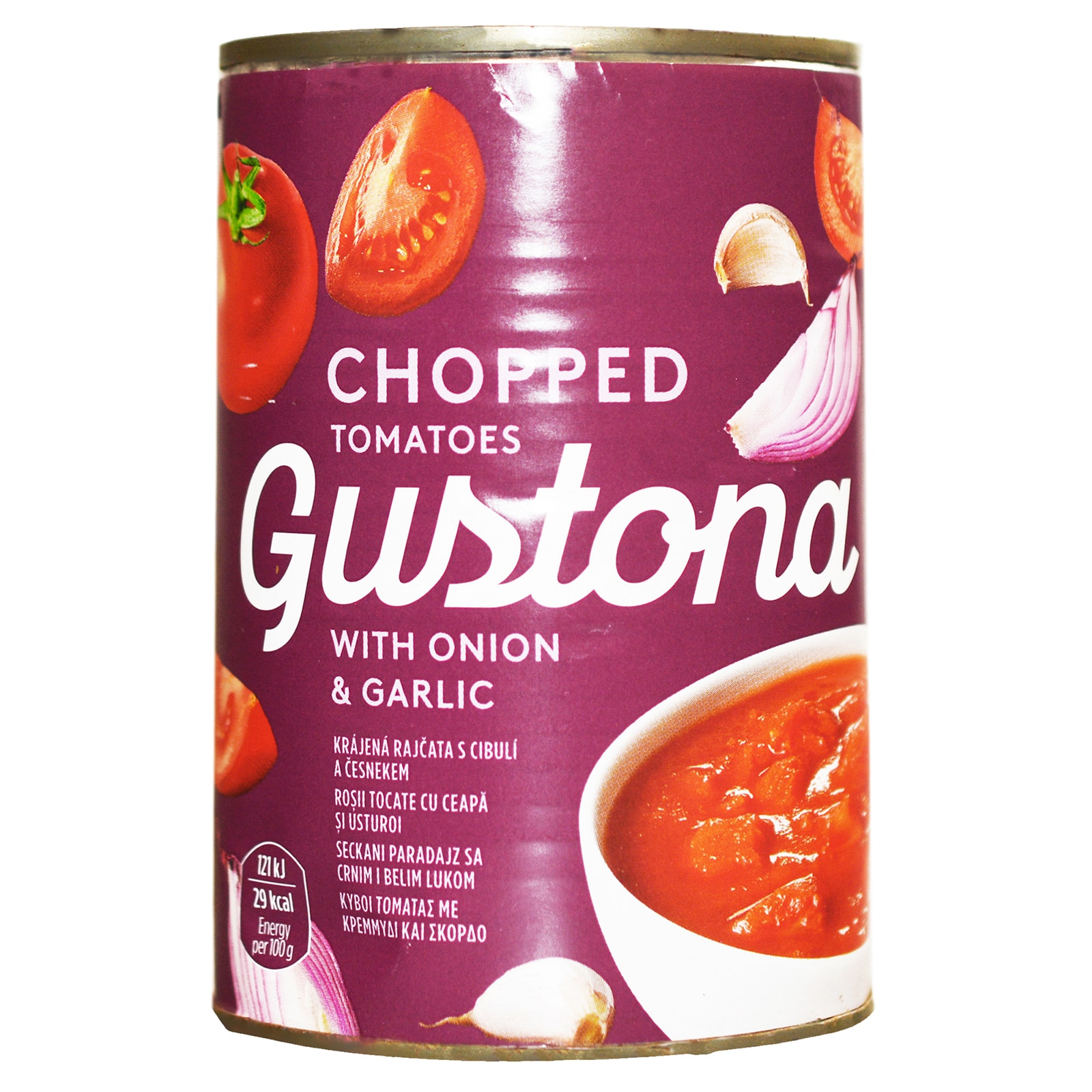 Gustona | Rosii tocate cu ceapa si usturoi 400g | Mega-image