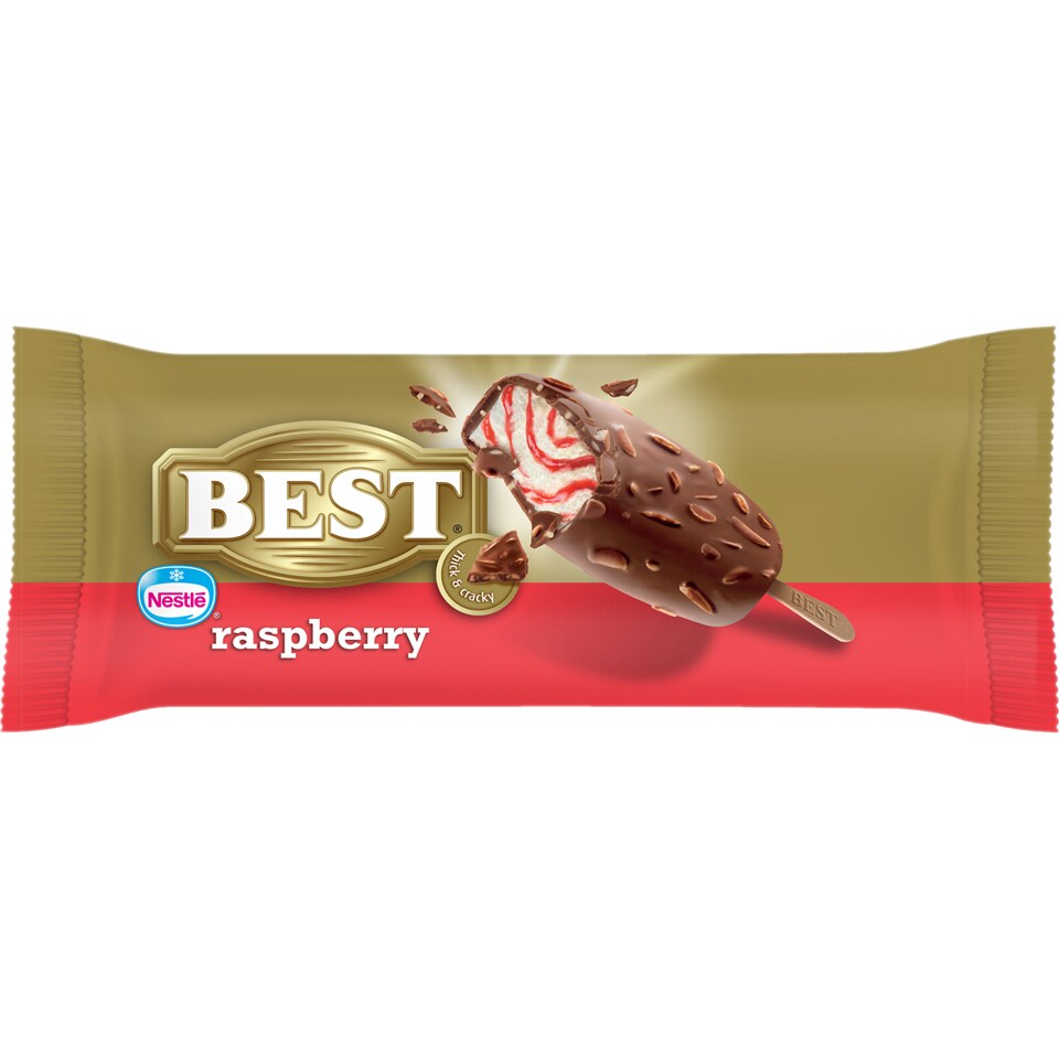 Best | Inghetata cu aroma de vanilie si sirop de zmeura 76g | Mega-image