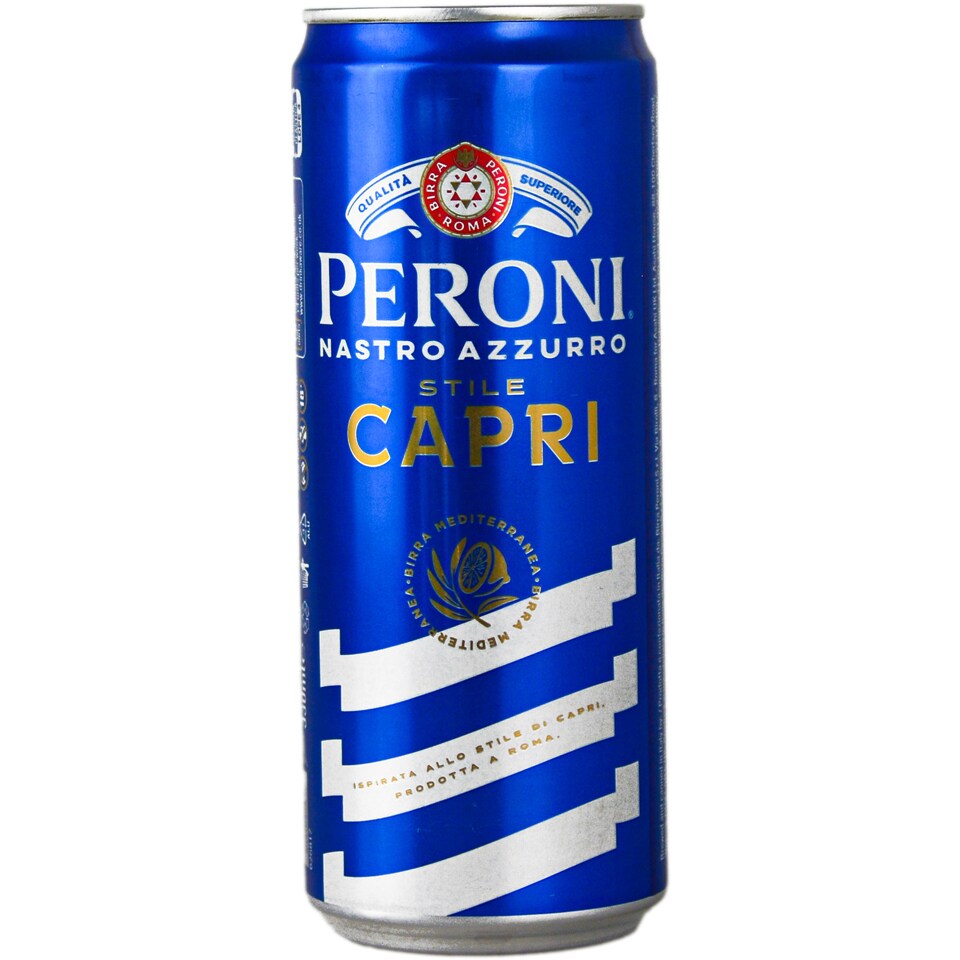 Peroni Nastro Azzurro | Stile Capri | Bere blonda 0.33L | Mega-image
