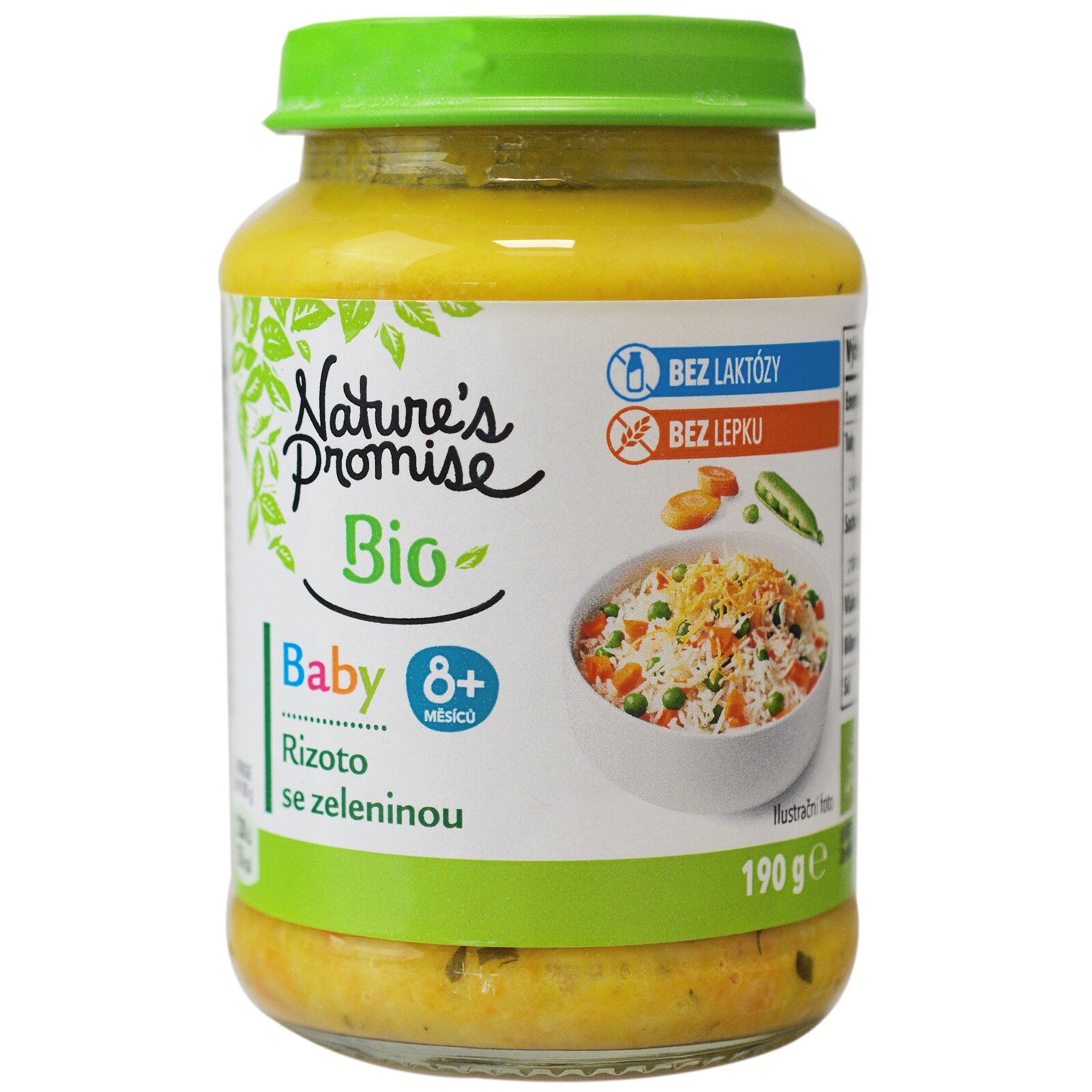 Nature's Promise Bio Baby | Orez cu legume si branza bio, +8 luni 190g ...