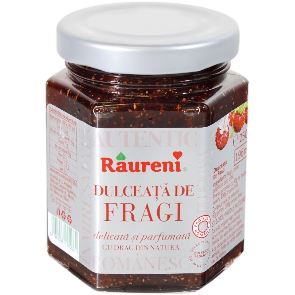 Raureni | Dulceata de fragi 250g | Mega-image