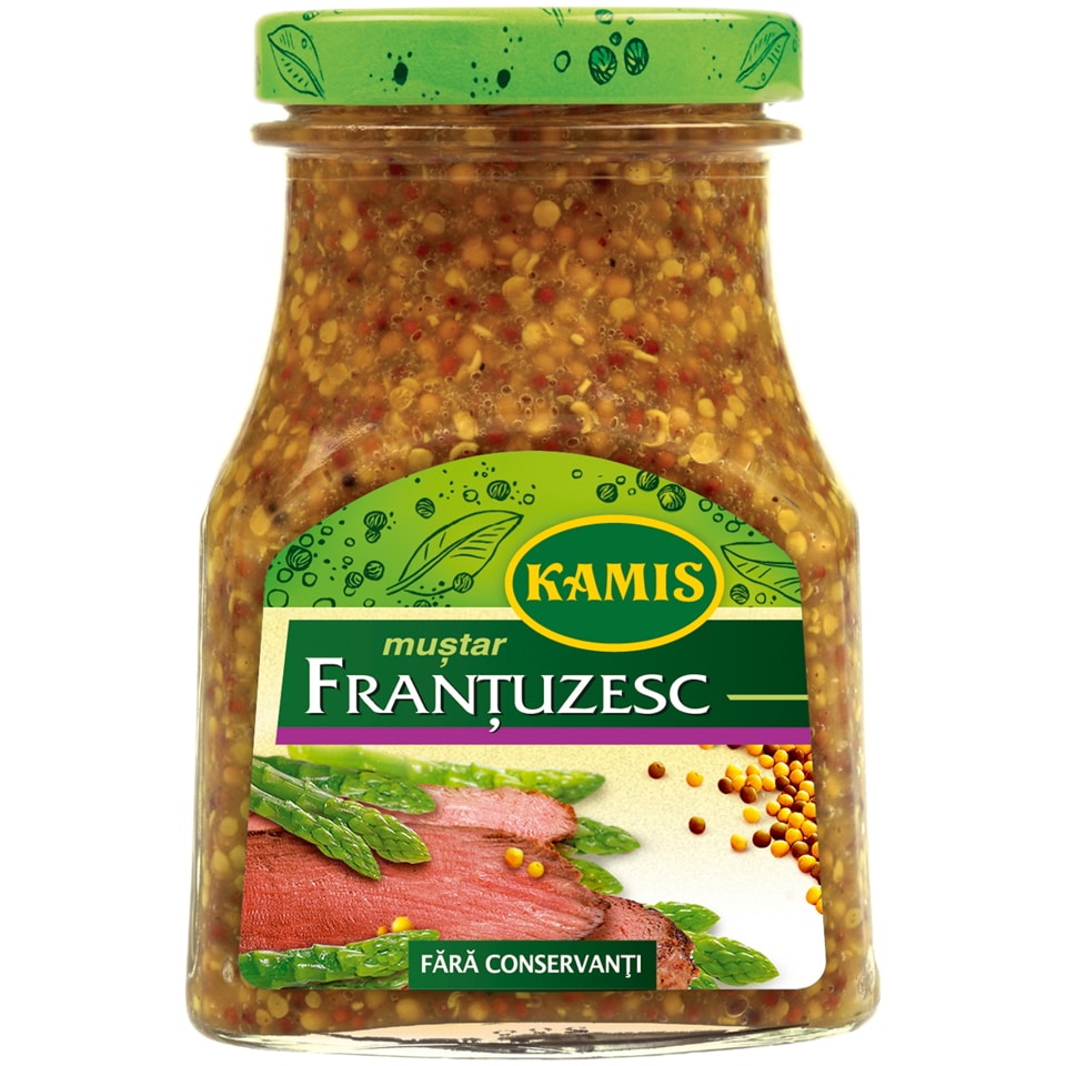 Kamis | Mustar frantuzesc 185g | Mega-image